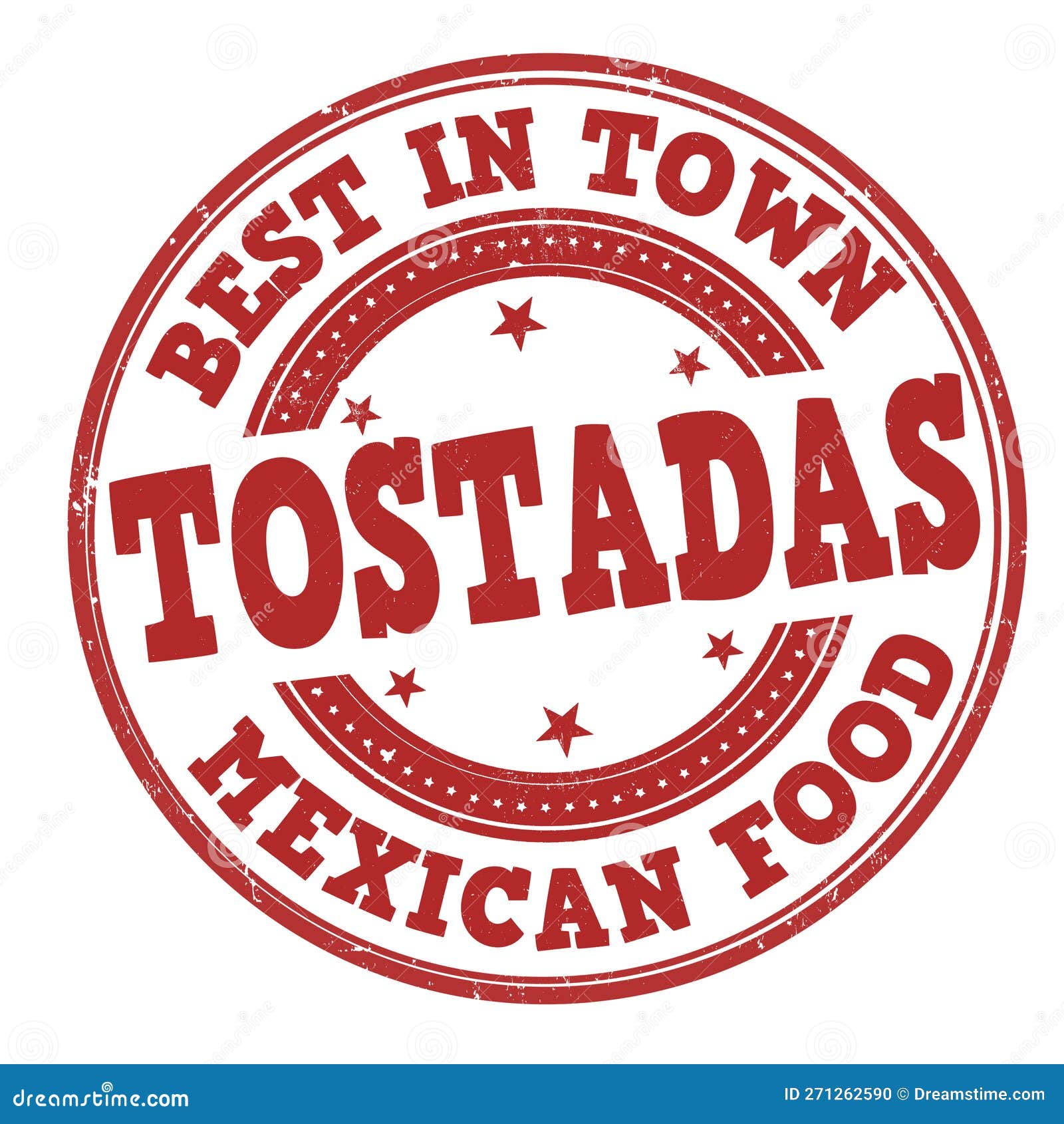 Tostadas Vintage Label Sign Vector Illustration | CartoonDealer.com ...