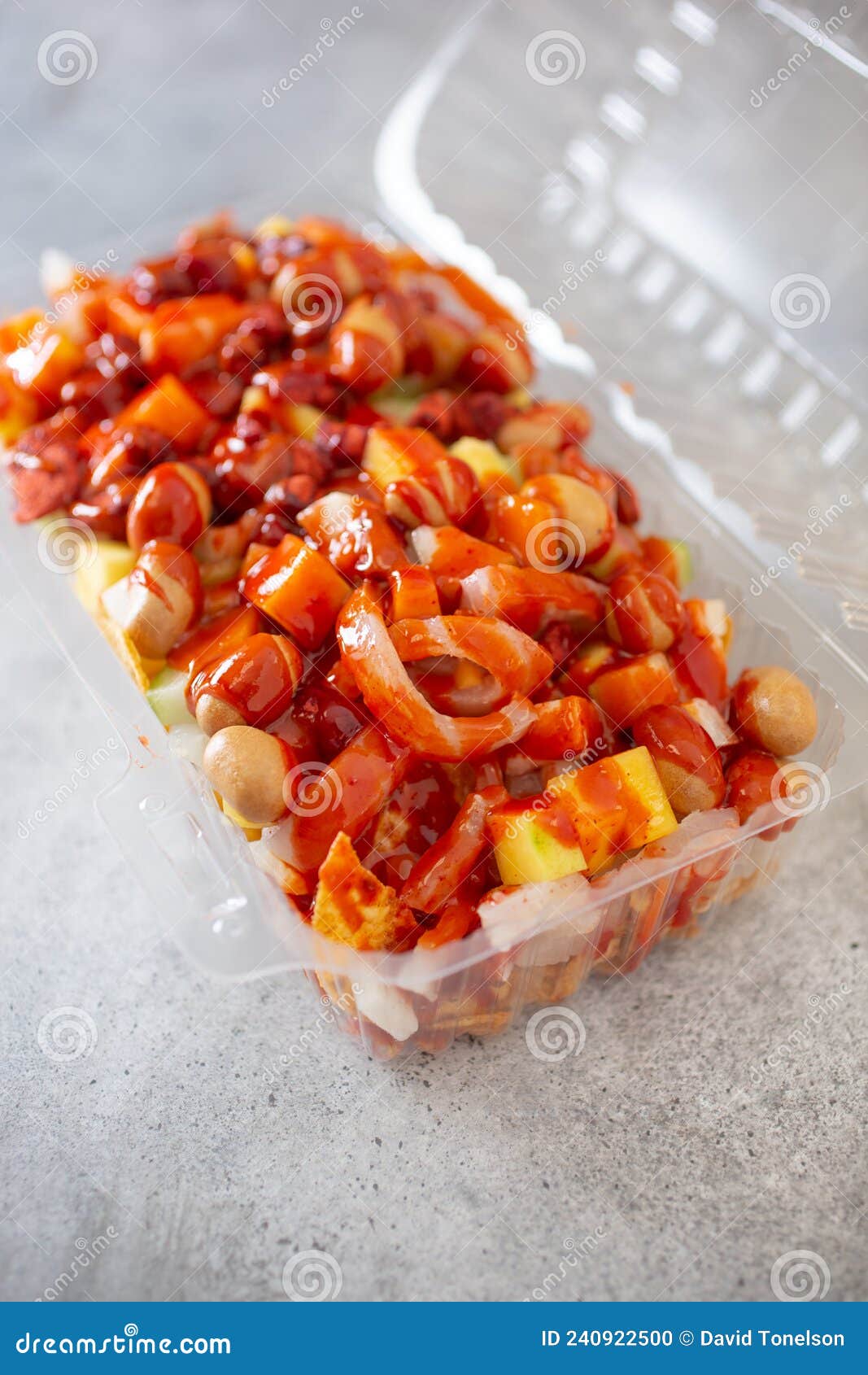 Tostilocos in container stock photo. Image of chip, ingredient - 240922500