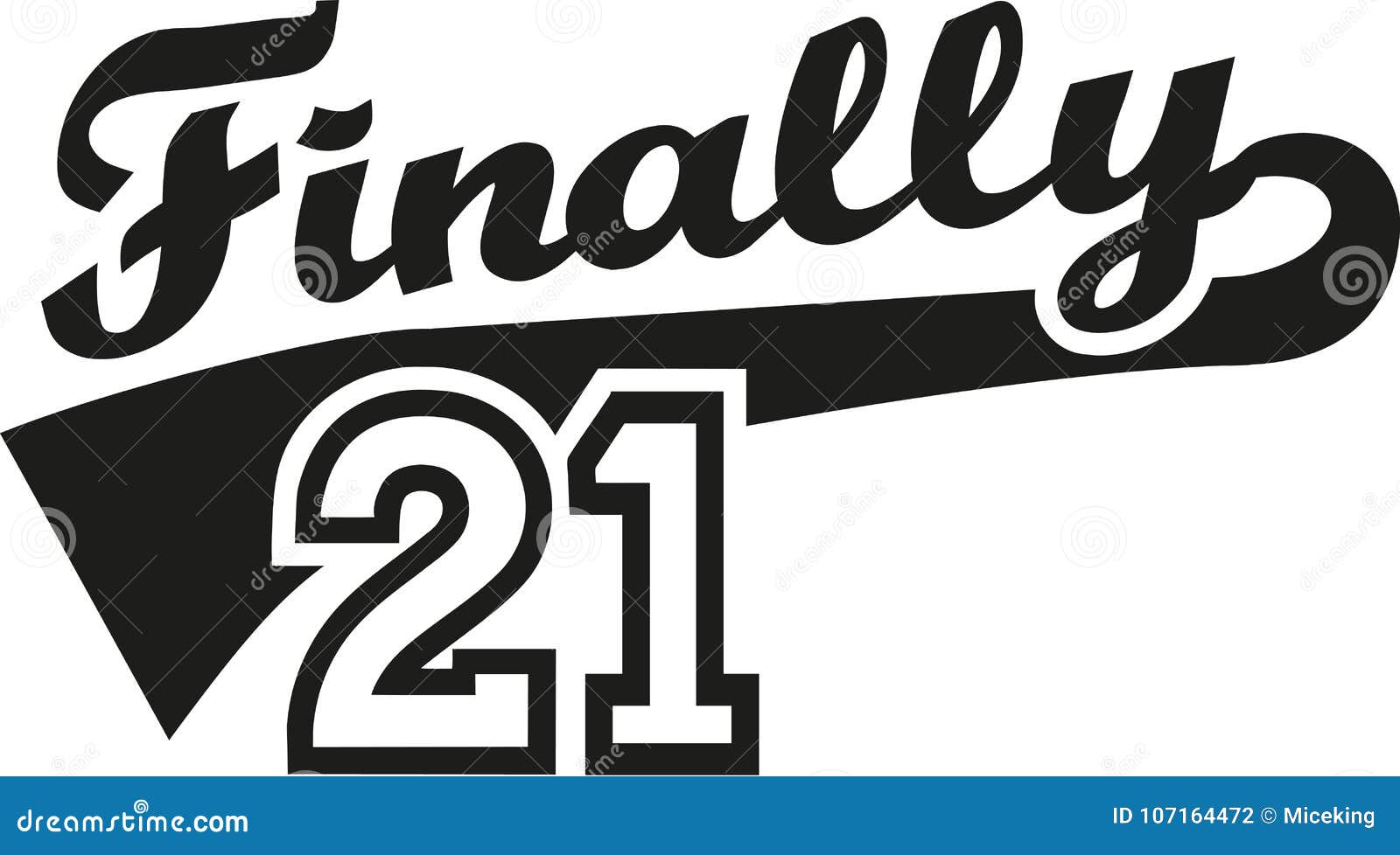 Tot Slot 21 - 21ste Verjaardag Vector Illustratie - Illustration of ...