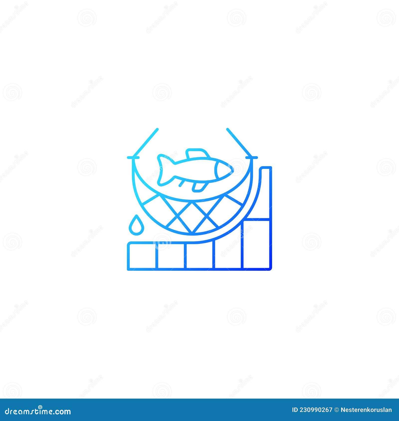 Total Allowable Catch Gradient Linear Vector Icon Stock Vector ...