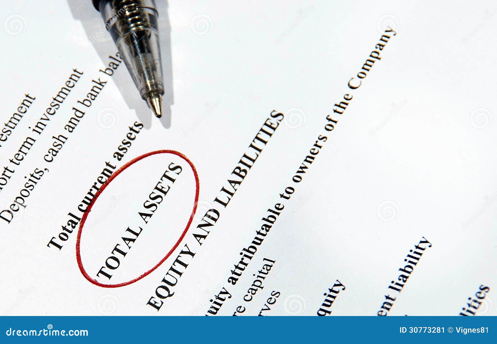 Total assets stock image. Image of industries, investment - 30773281