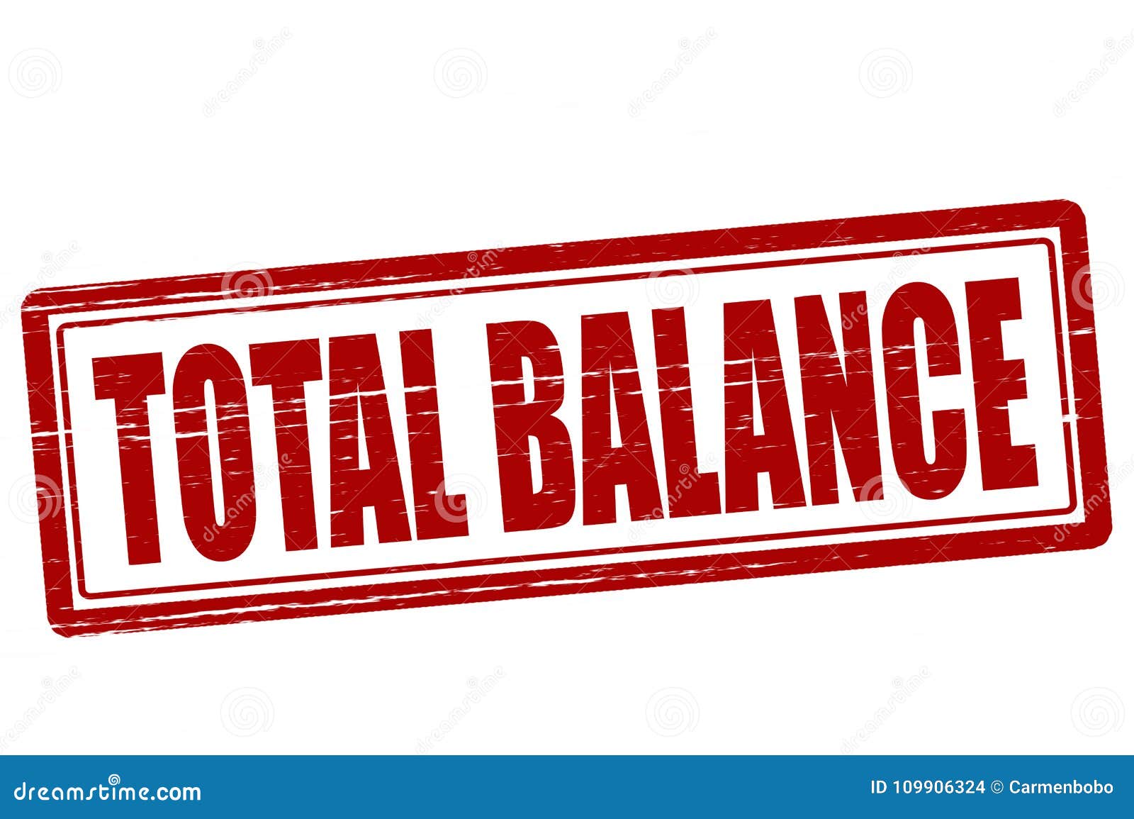 Total balance stock illustration. Illustration of equilibrium - 109906324