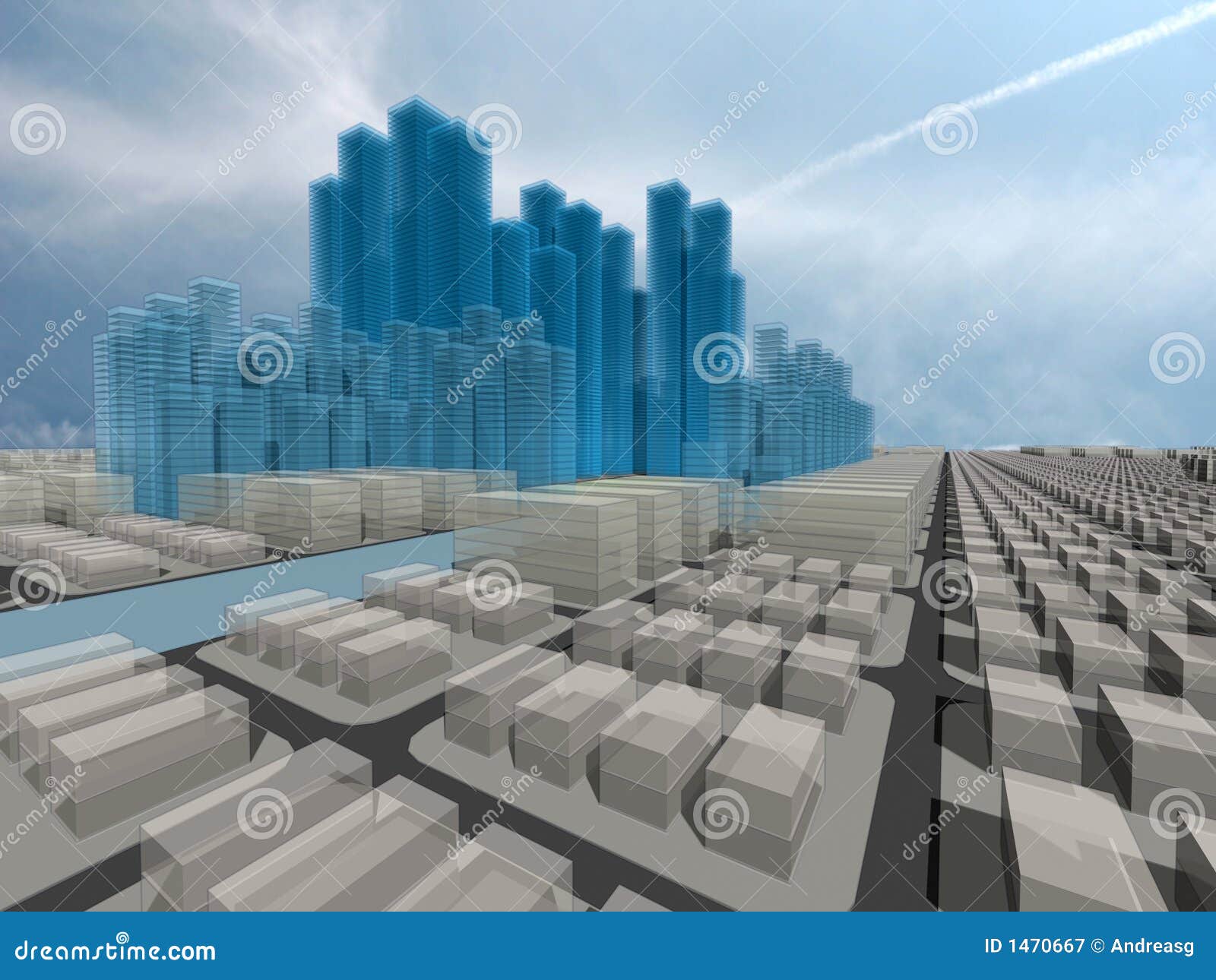 Total city stock illustration. Illustration of real, living - 1470667