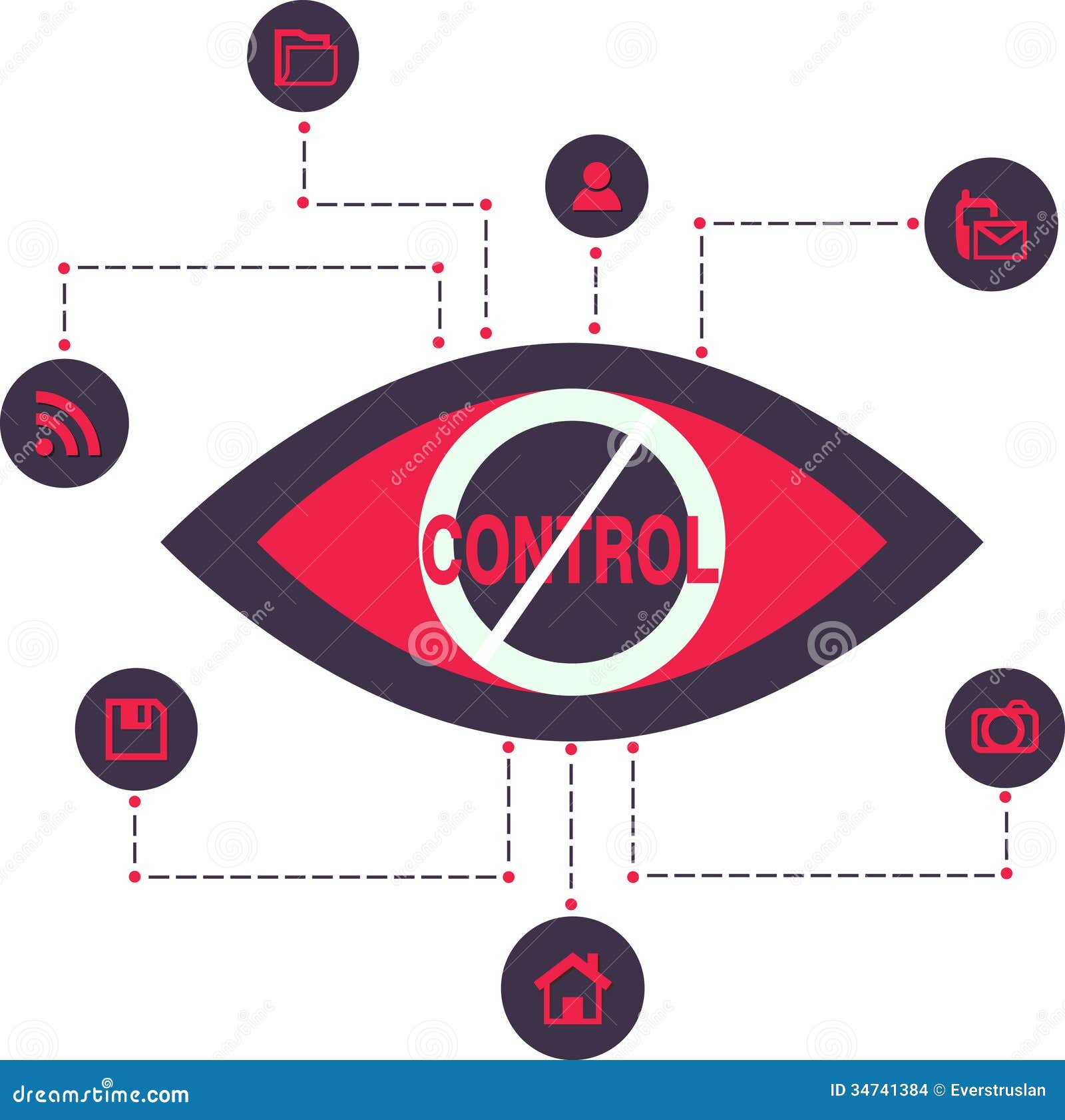Total Control Eye Pyramid Vector EPS Icon | CartoonDealer.com #121756772