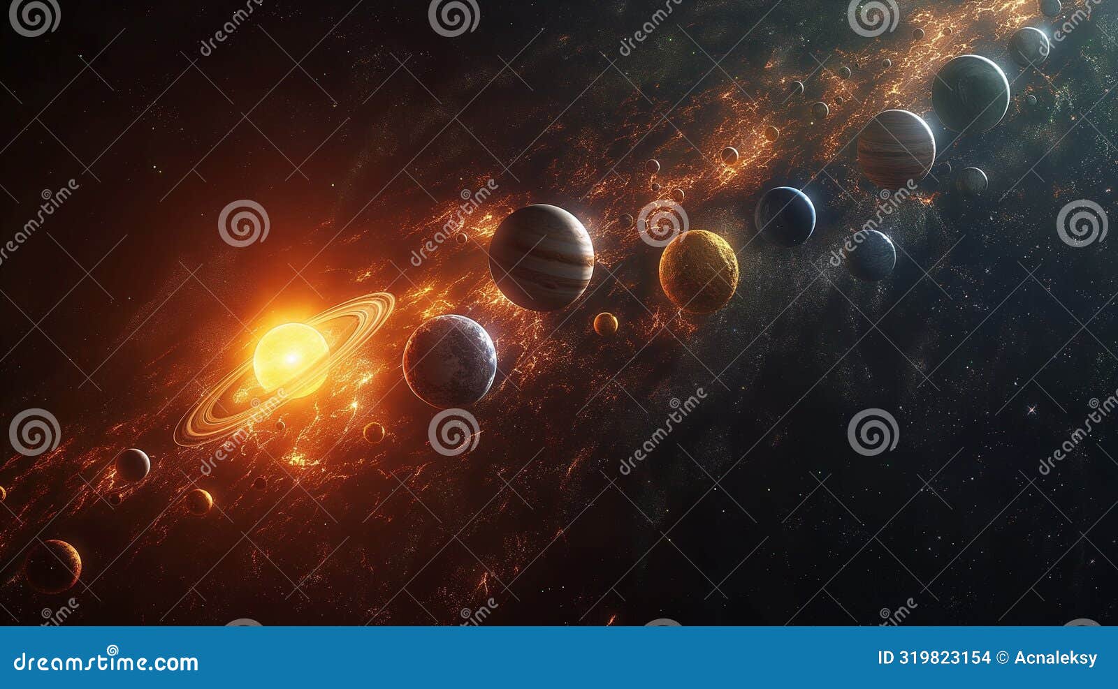 A Total Eclipse of the Sun, Solar Eclipse, Solar System Planets Stock ...