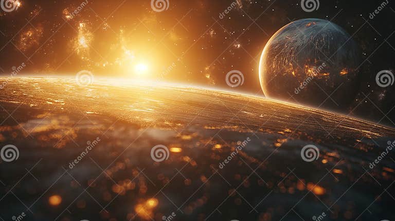 A Total Eclipse of the Sun, Solar Eclipse, Solar System Planets Stock ...