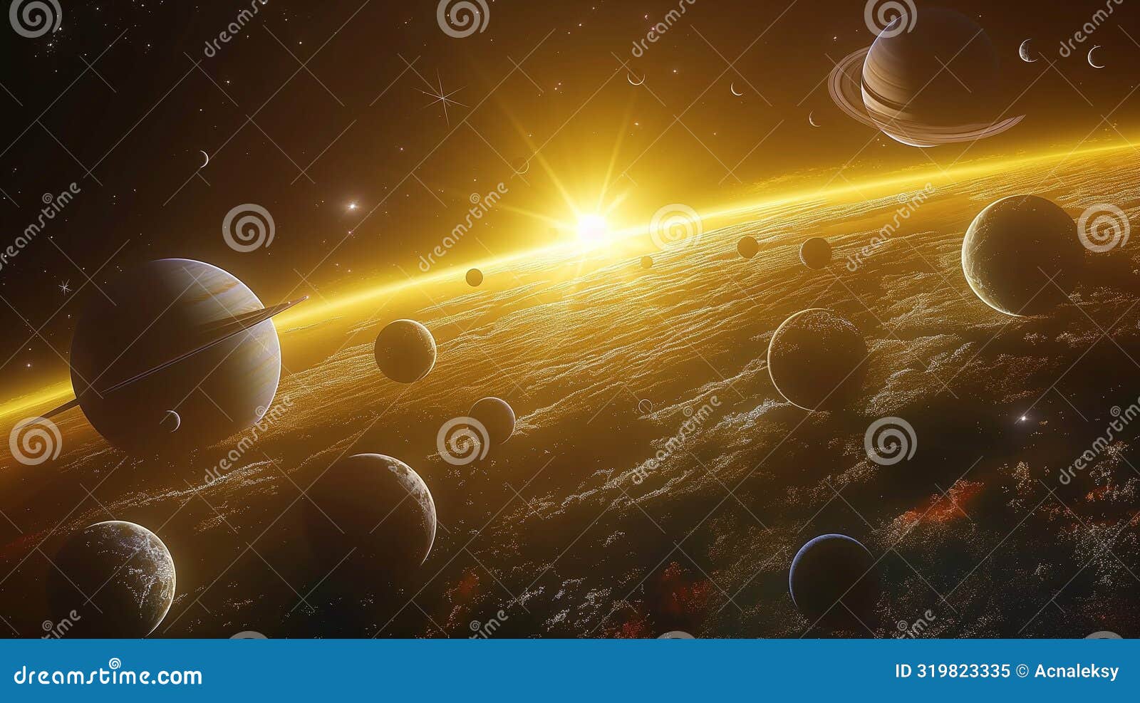 A Total Eclipse of the Sun, Solar Eclipse, Solar System Planets Stock ...