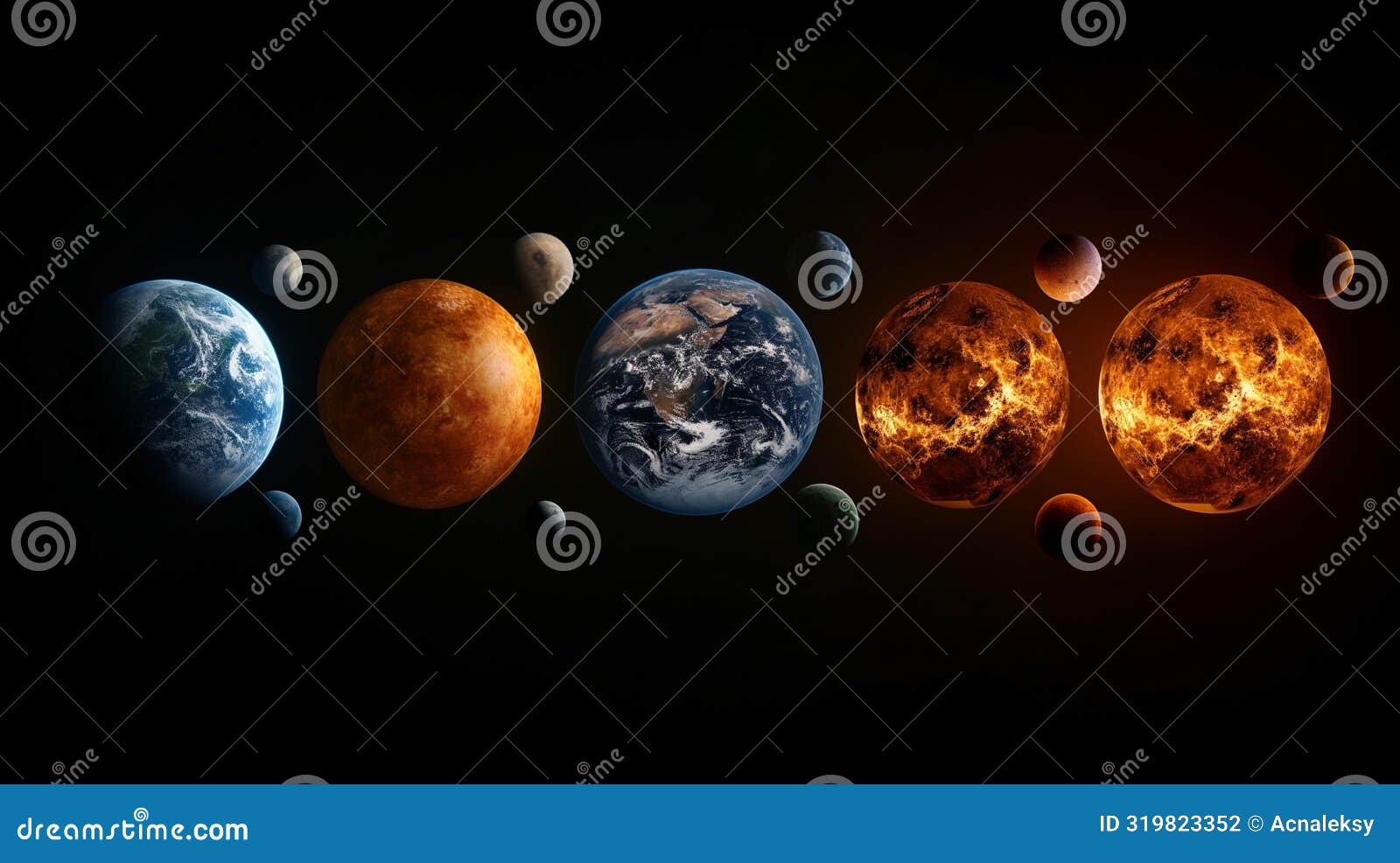 A Total Eclipse of the Sun, Solar Eclipse, Solar System Planets Stock ...