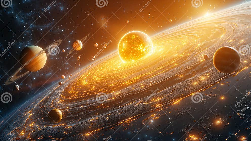 A Total Eclipse of the Sun, Solar Eclipse, Solar System Planets Stock ...