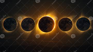 A Total Eclipse of the Sun, Solar Eclipse, Solar System Planets Stock ...