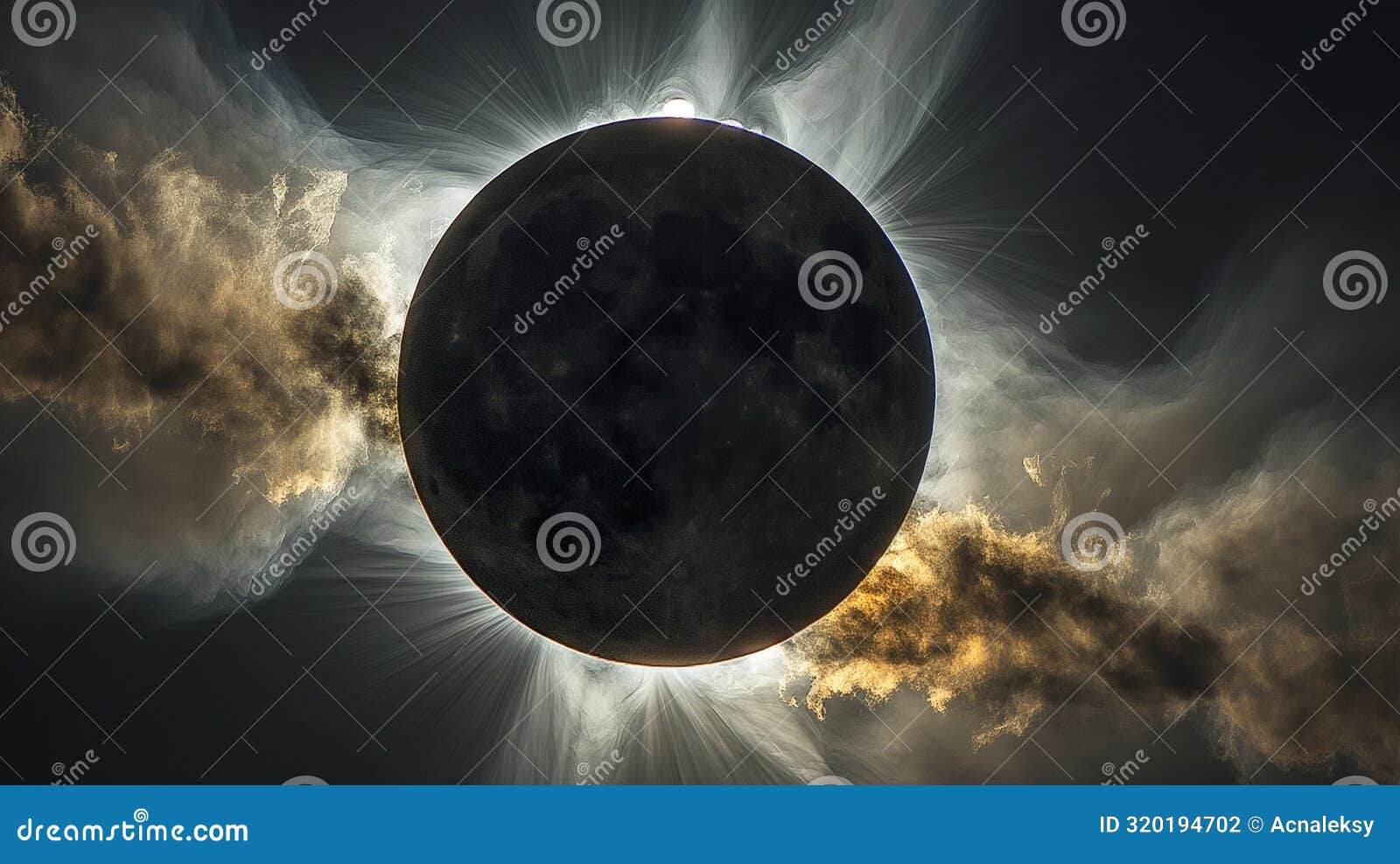 A Total Eclipse of the Sun, Solar Eclipse, Solar System Planets Stock ...