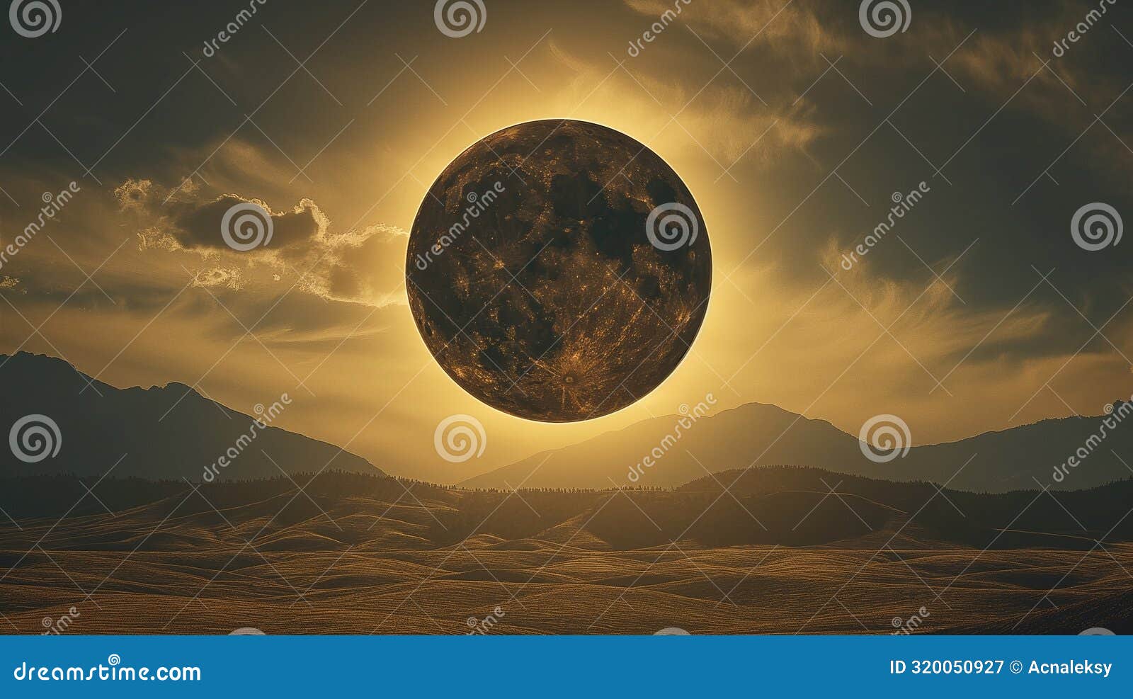 A Total Eclipse of the Sun, Solar Eclipse, Solar System Planets Stock ...