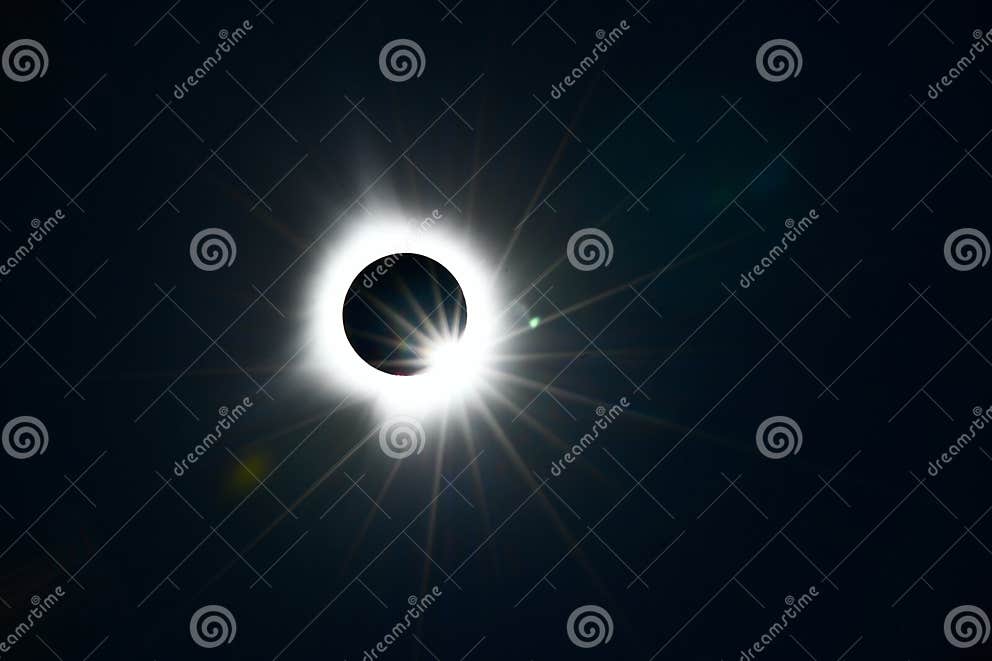 Total Eclipse - April 8 2024 - Sherbrooke - Quebec 2 Stock Image ...
