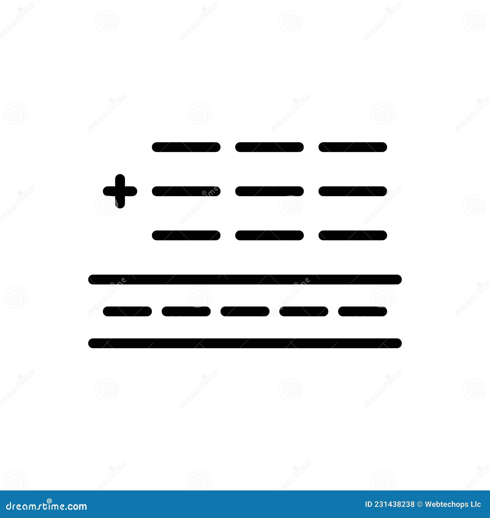 Black Line Icon for Total, Entire and Thorough Stock Illustration ...