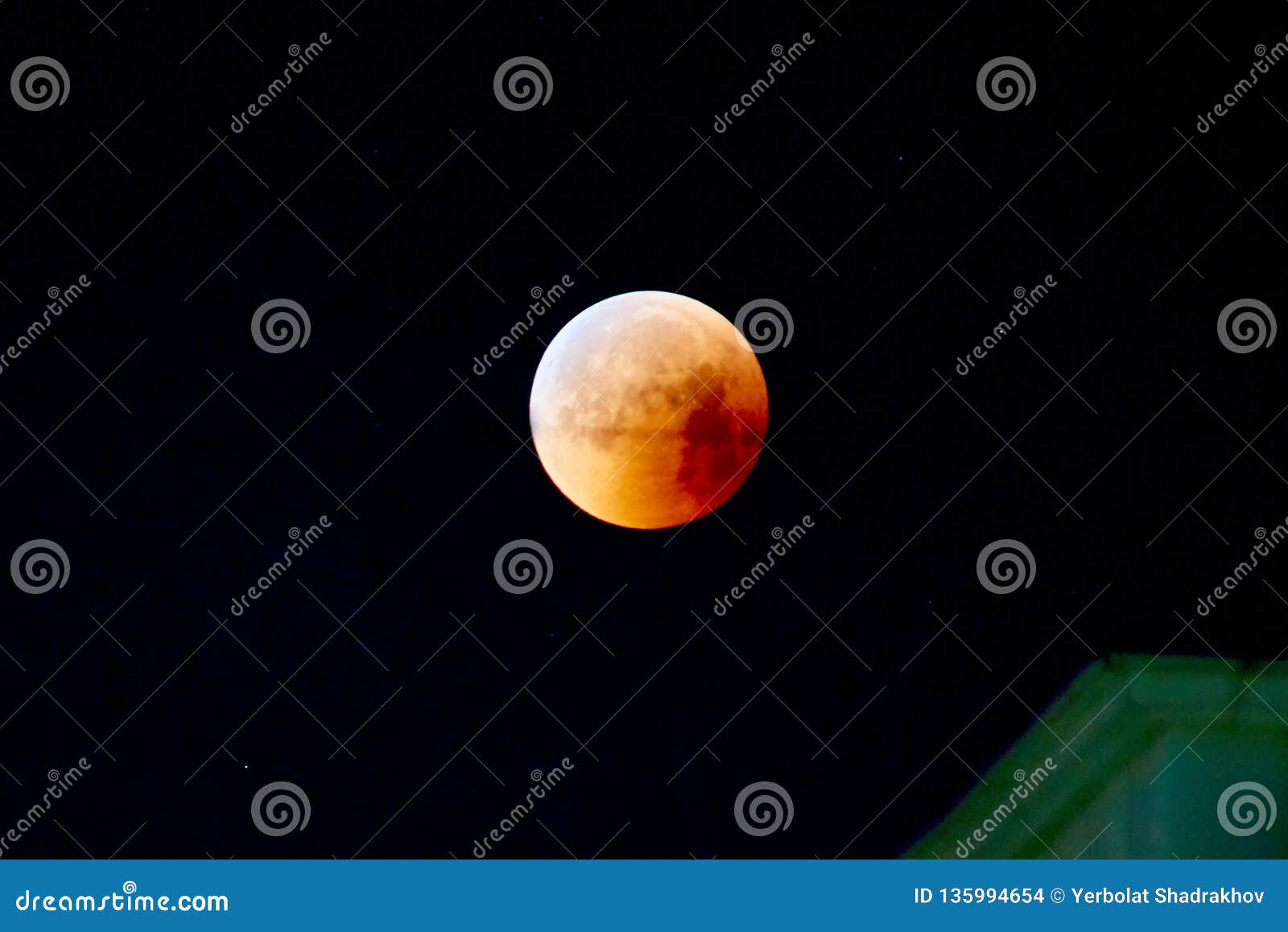Red Moon, Total Lunar Eclipse. Stock Photo - Image of telescope, lunar ...
