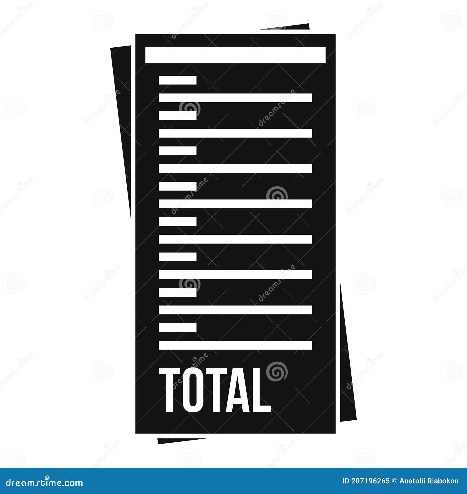 Total Payment Utilities Icon, Simple Style Stock Illustration ...