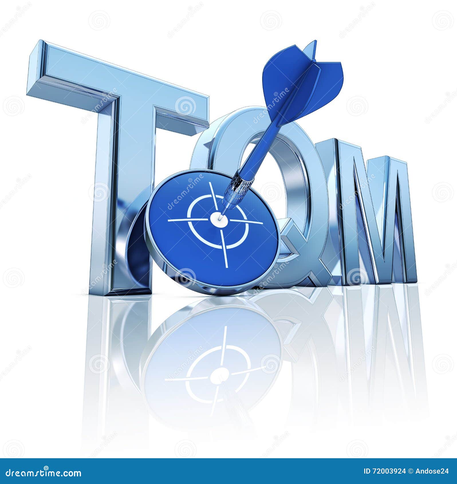 Total Quality Management stock illustration. Illustration of business ...