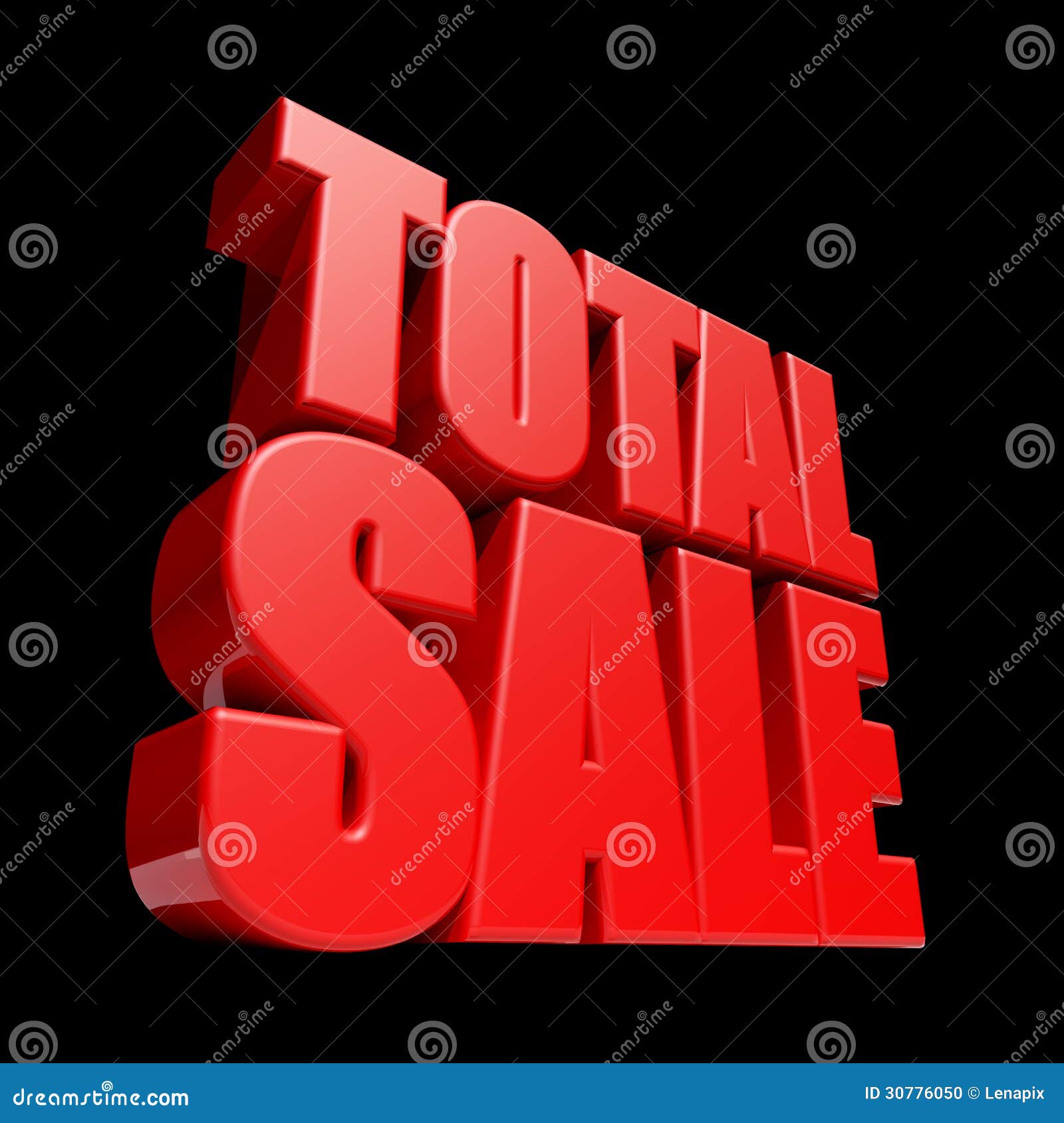Total Sale 3D letters stock illustration. Illustration of color - 30776050