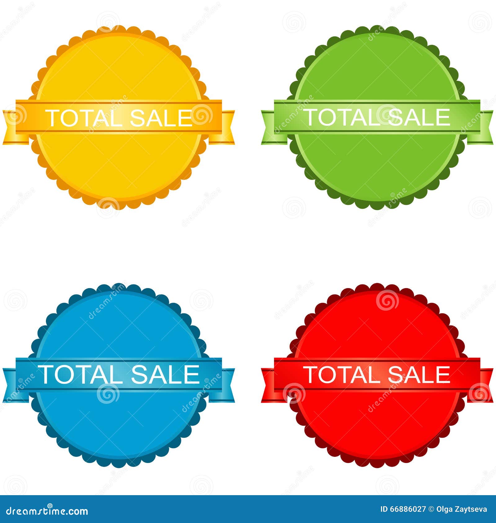 Total sale stickers set stock illustration. Illustration of clothes ...