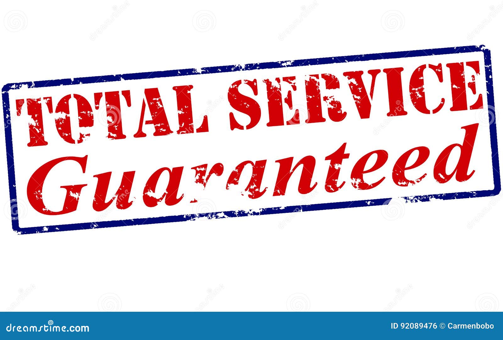 Total service guaranteed stock illustration. Illustration of ...
