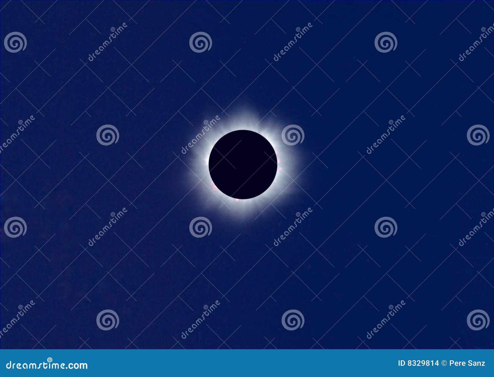Total solar eclipse stock photo. Image of astronomy, blue - 8329814