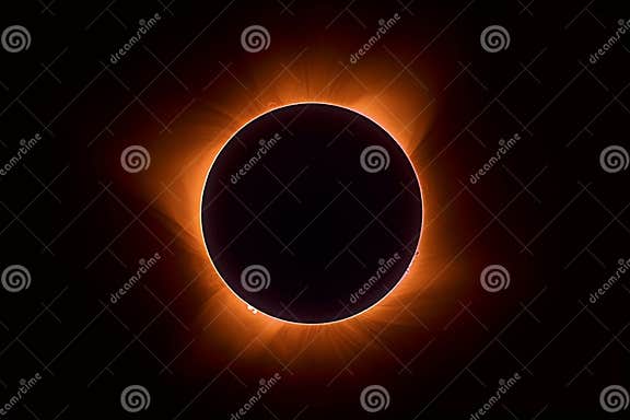 Solar Eclipse. Ai Generative Stock Illustration - Illustration of ...