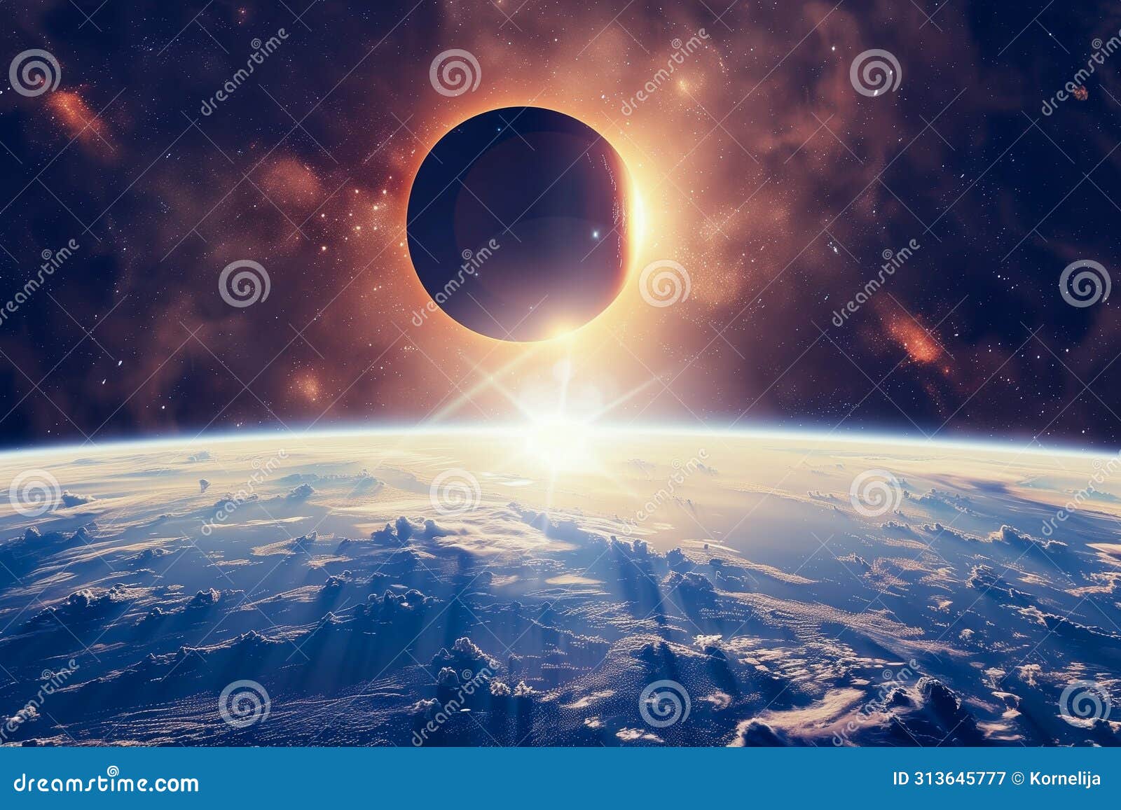 Total Solar Eclipse, Astronomical Phenomenon when Moon Passes between ...