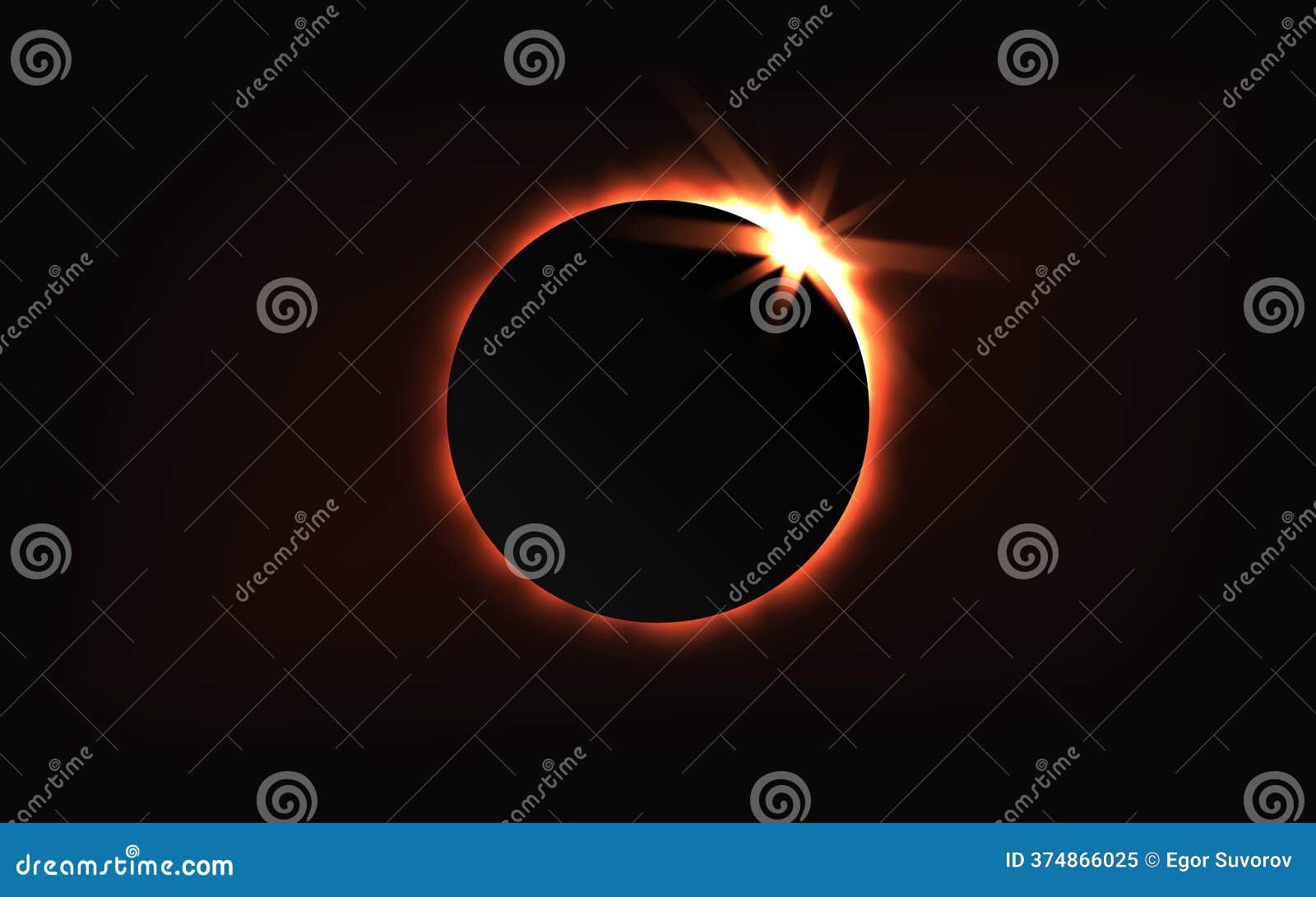 Total Solar Eclipse Scene That Resembles The Eye Of Sauron. Royalty-Free Stock Photography ...