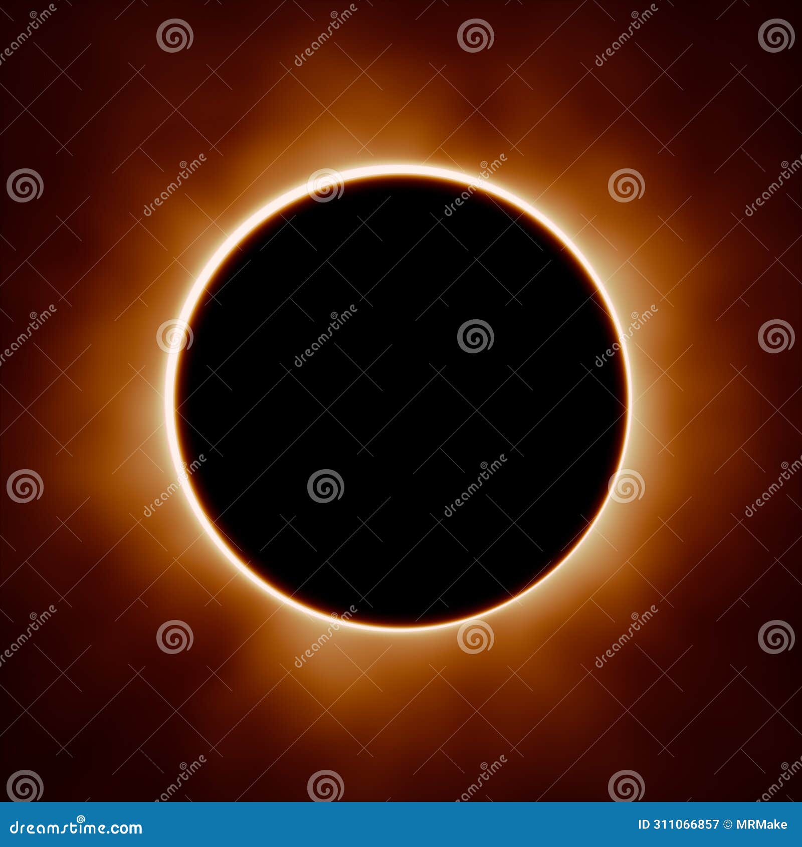 Total And Annular Solar Eclipse. Set Of Different Eclipses On A Dark Background With With An ...