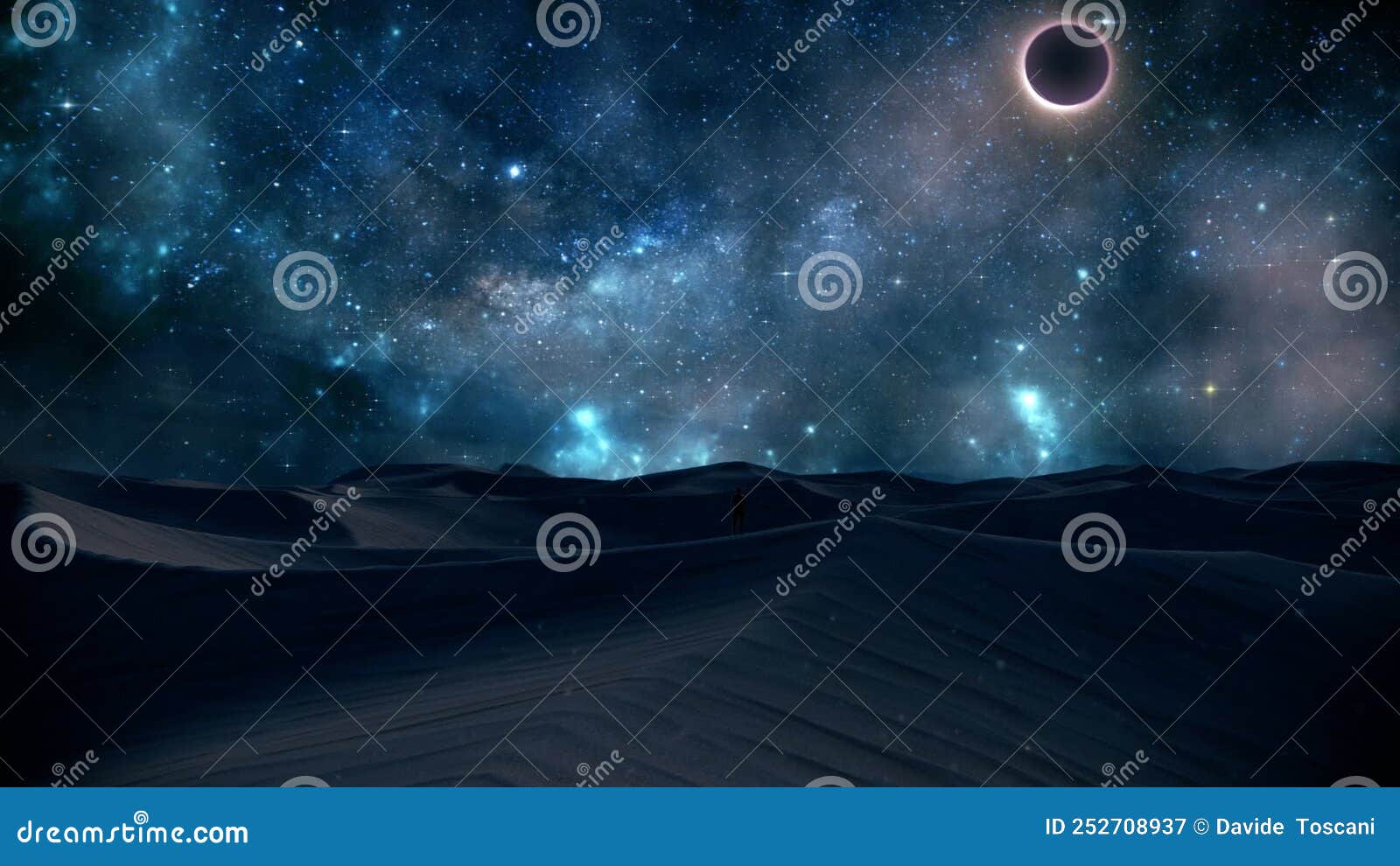 Total Solar Eclipse in a Desert Night - Loop Landscape Motion ...