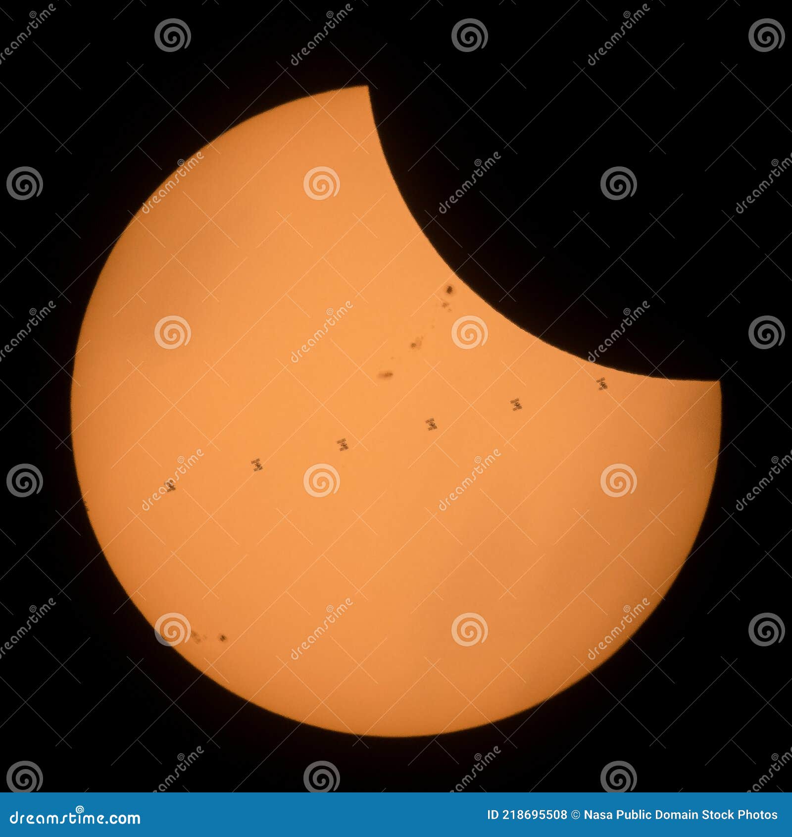 2017 Total Solar Eclipse - ISS Transit Picture. Image: 218695508