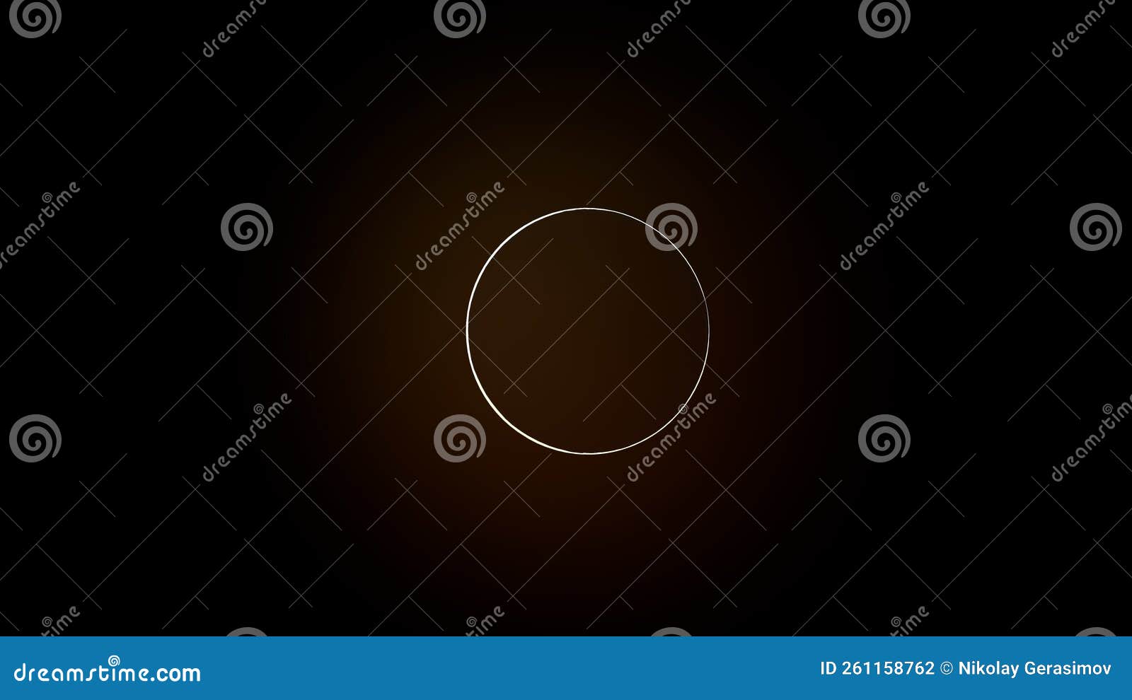Total Solar Eclipse the Moon Covers the Sun Forming a Ring 3d-rendering ...