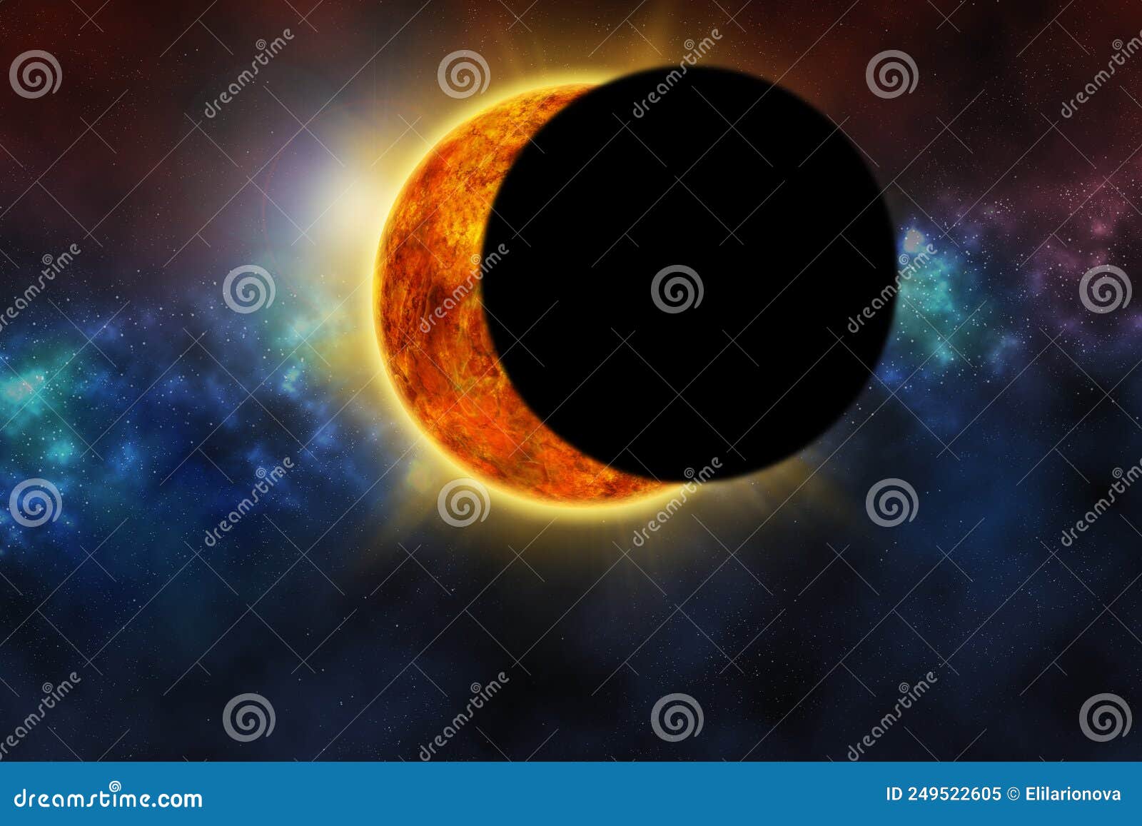 Total Solar Eclipse. Natural Phenomenon Stock Image - Image of nasa ...