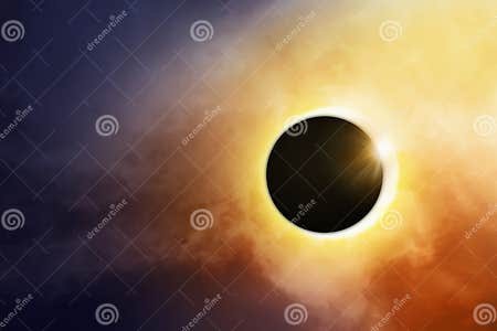 Total Solar Eclipse stock photo. Image of total, moon - 68656830