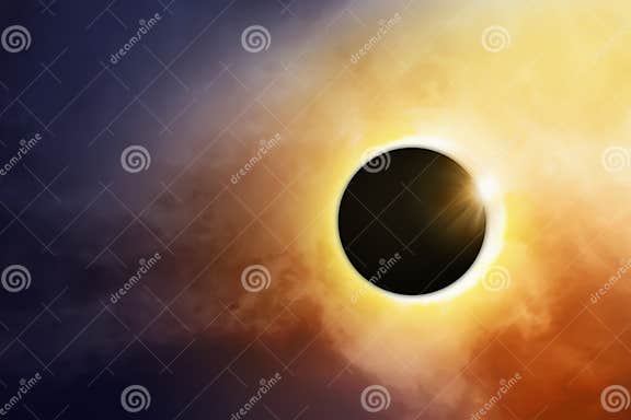 Total Solar Eclipse stock photo. Image of total, moon - 68656830