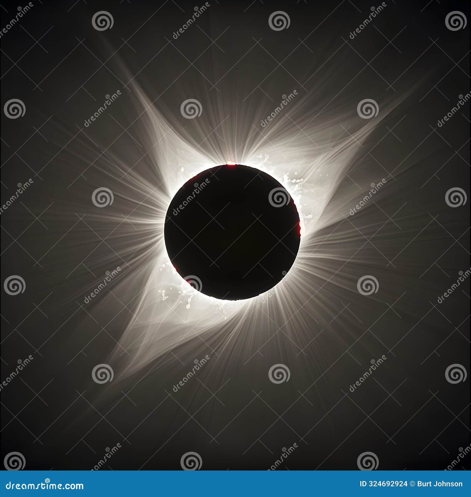 Total Solar Eclipse Phenomenon with Solar Flares Stock Photo - Image of light, astrophotography ...
