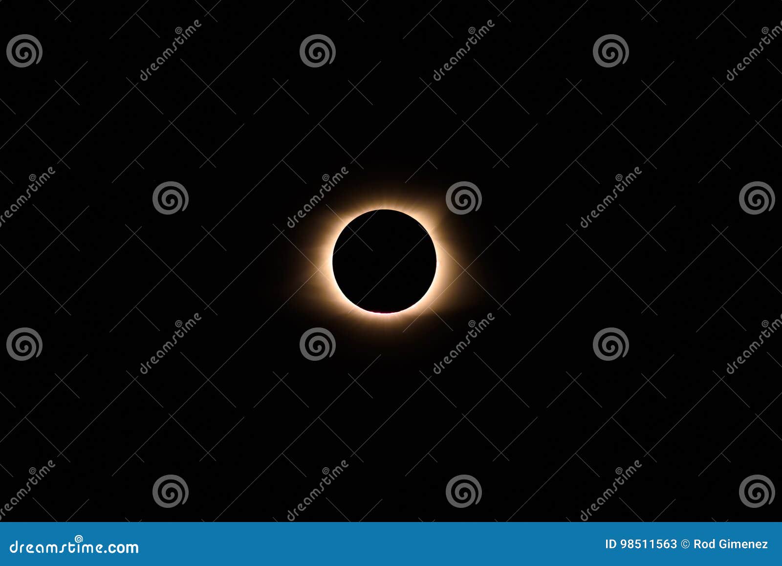 Total Solar Eclipse Seem from Georgia Mountains in 2017 Stock Image ...