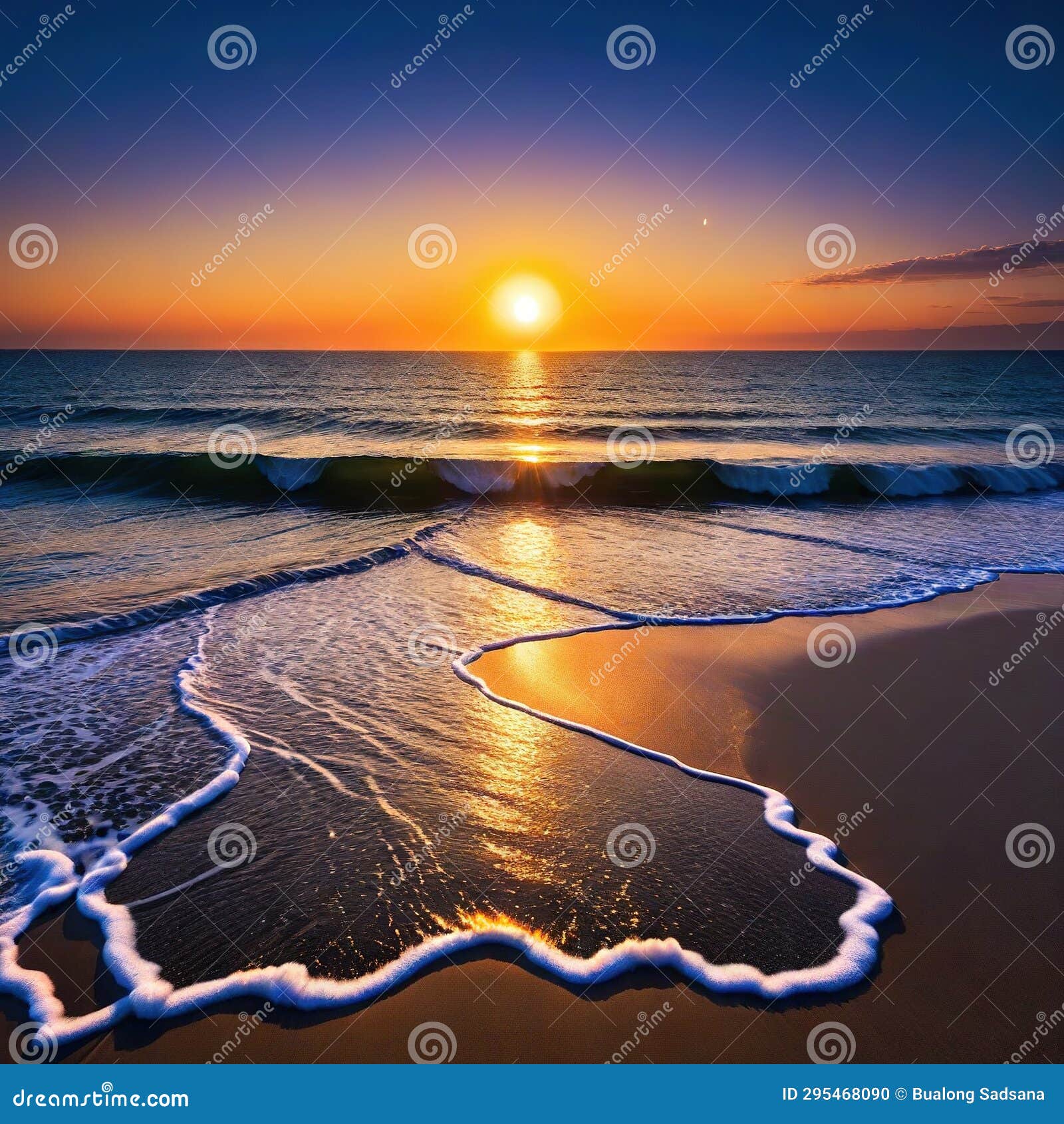 A Total Solar Eclipse with the Sun Just Above the View from the Beach ...