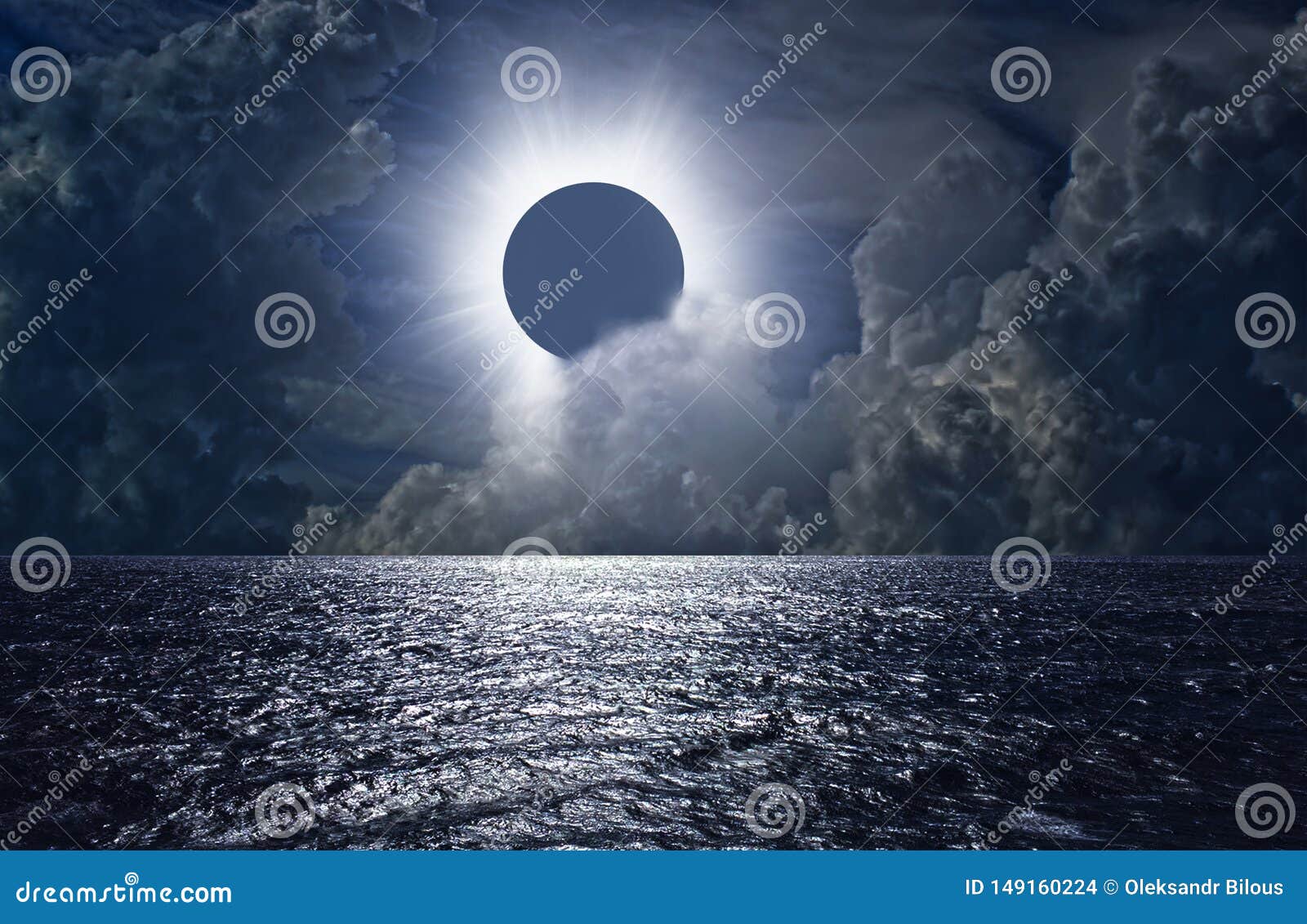 Total solar eclipse stock photo. Image of light, full - 149160224