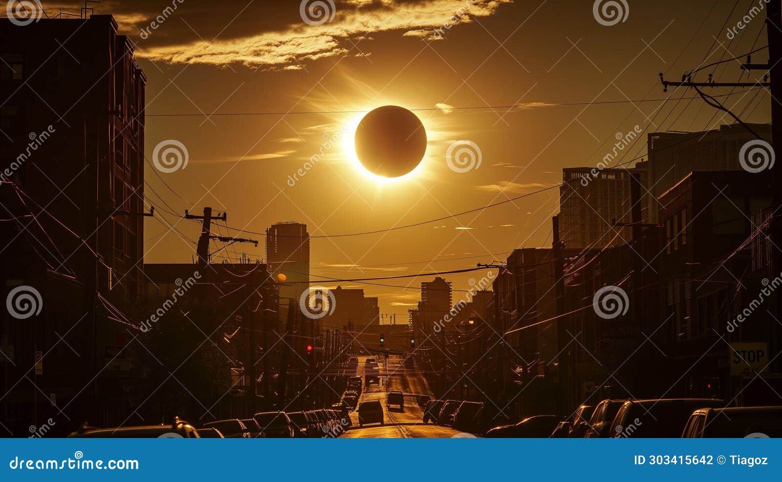 Total Solar Eclipse Vector Illustration On Transparent Background. Full ...