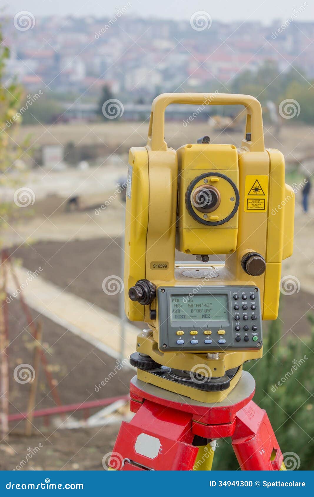 Total Station on Construction Site 2 Stock Photo - Image of measurement ...