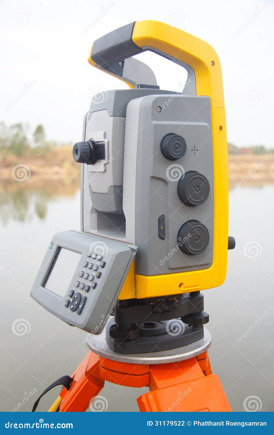 The total station stock photo. Image of laser, topography - 31179522
