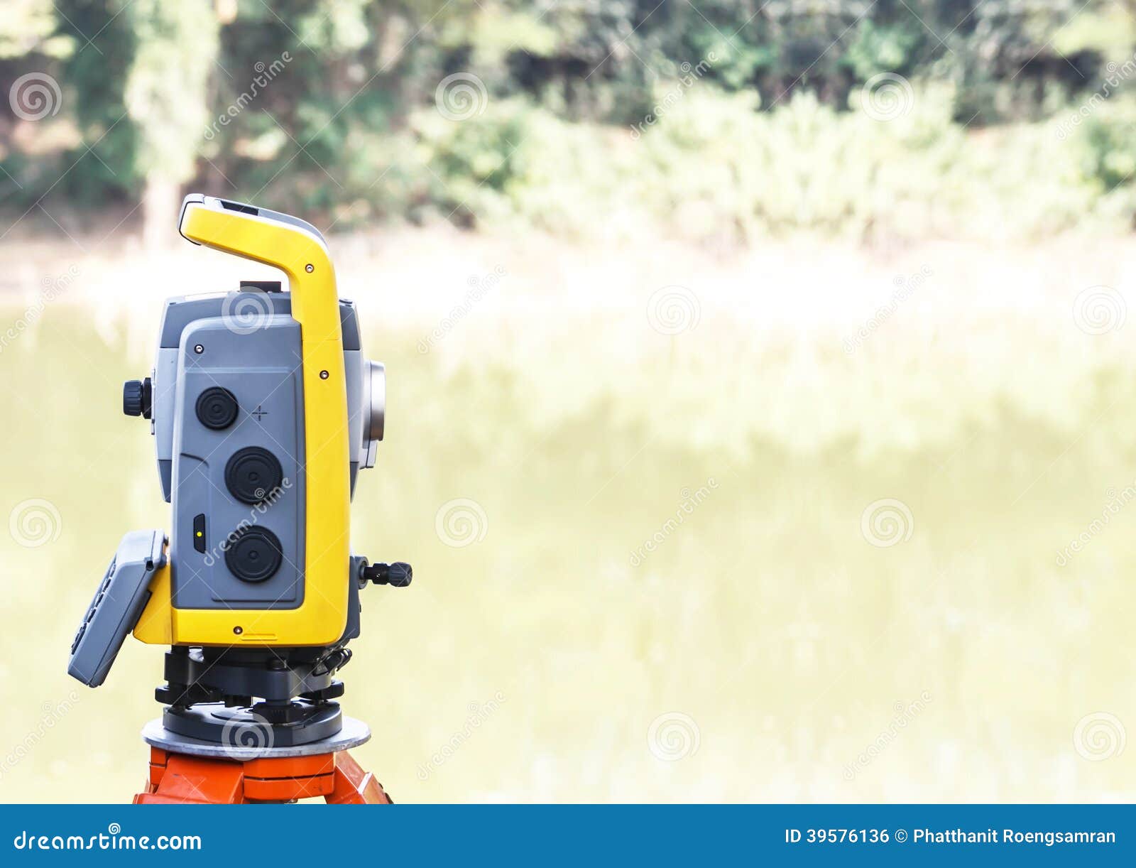 The Total Station. the Geodetic and Topography Measuring Tool. Stock ...