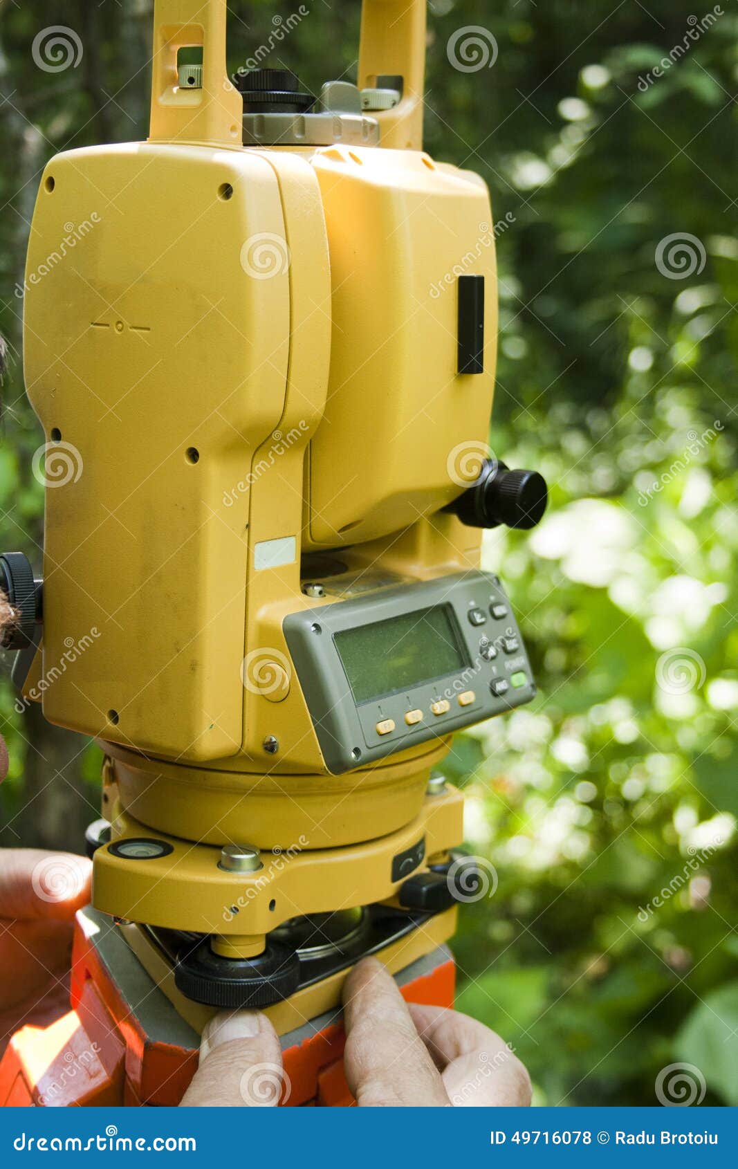 Total station stock photo. Image of grad, topcon, surveyor - 49716078