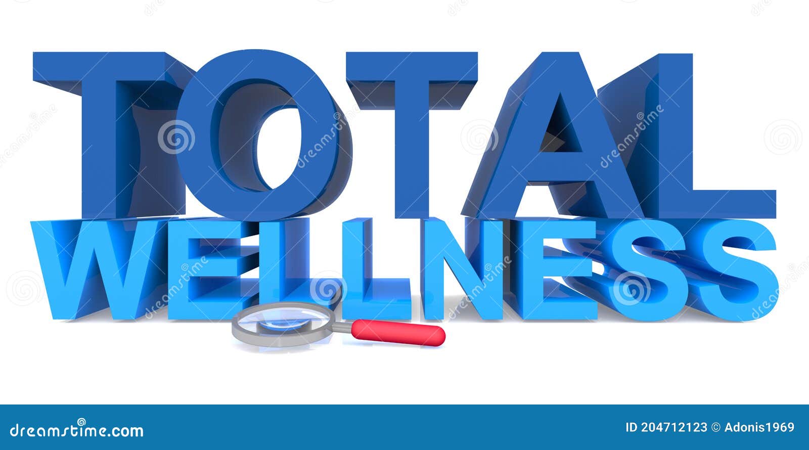 Total wellness on white stock illustration. Illustration of healthy ...