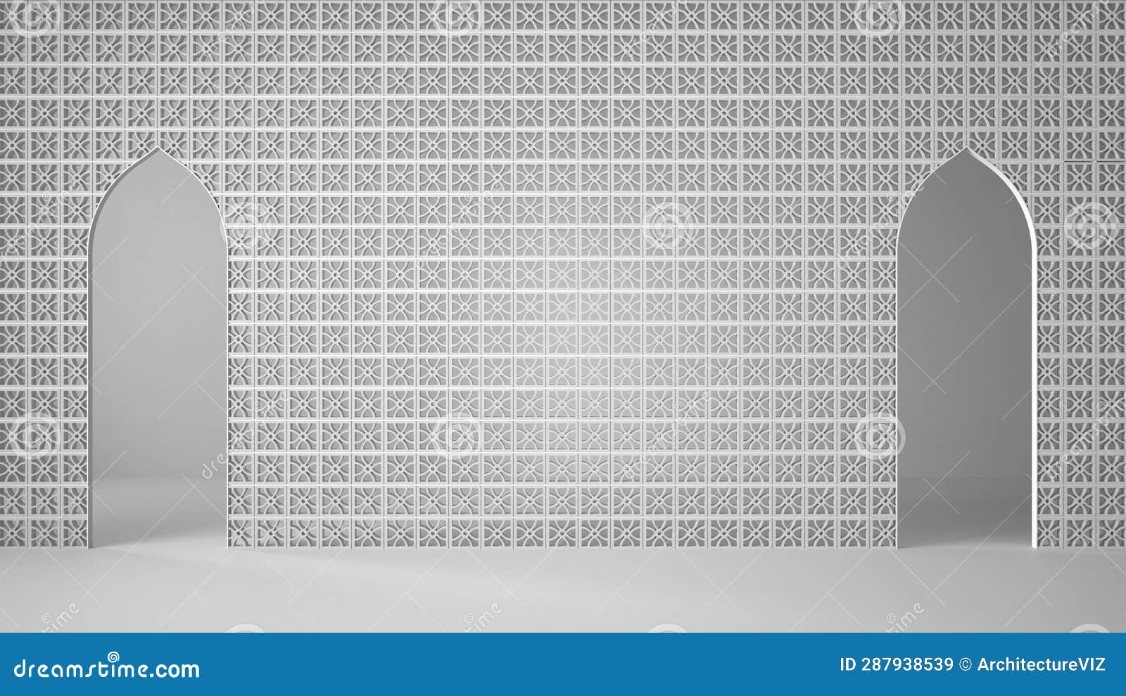 Total White Project Draft, Classic Eastern Lobby, Hall with Terracotta ...