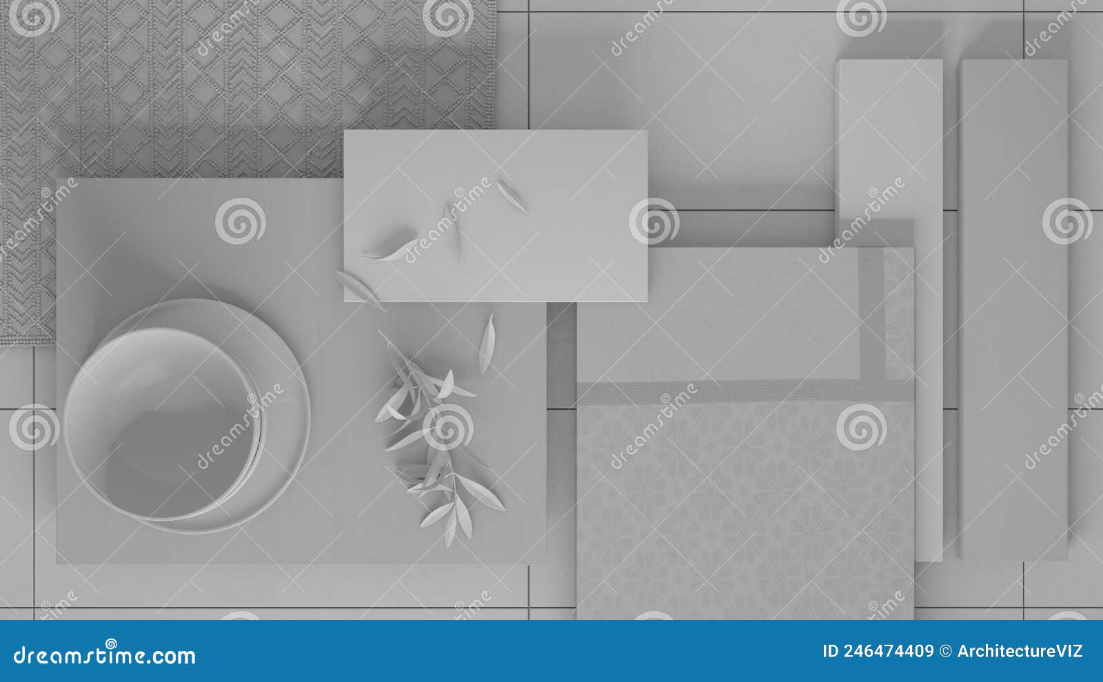 Total White Project Draft, Texture, Fabric, Materials Mood Board ...