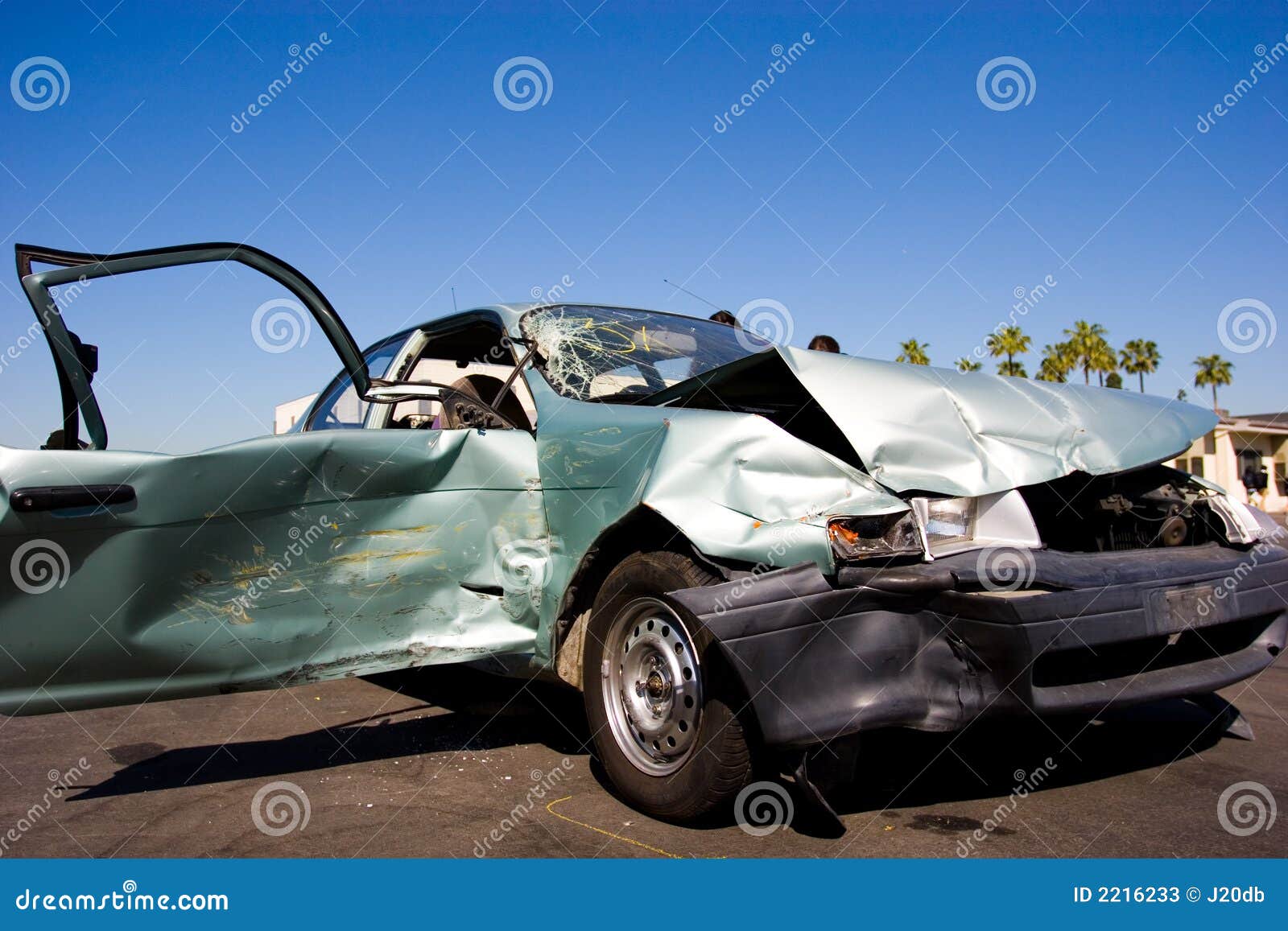 Totaled Car stock image. Image of misfortune, tragedy - 2216233