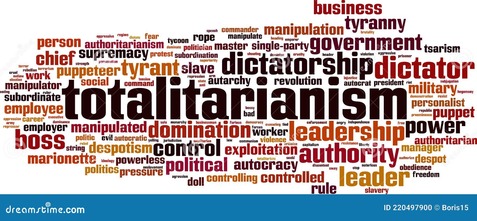 Totalitarianism word cloud stock vector. Illustration of despotism ...