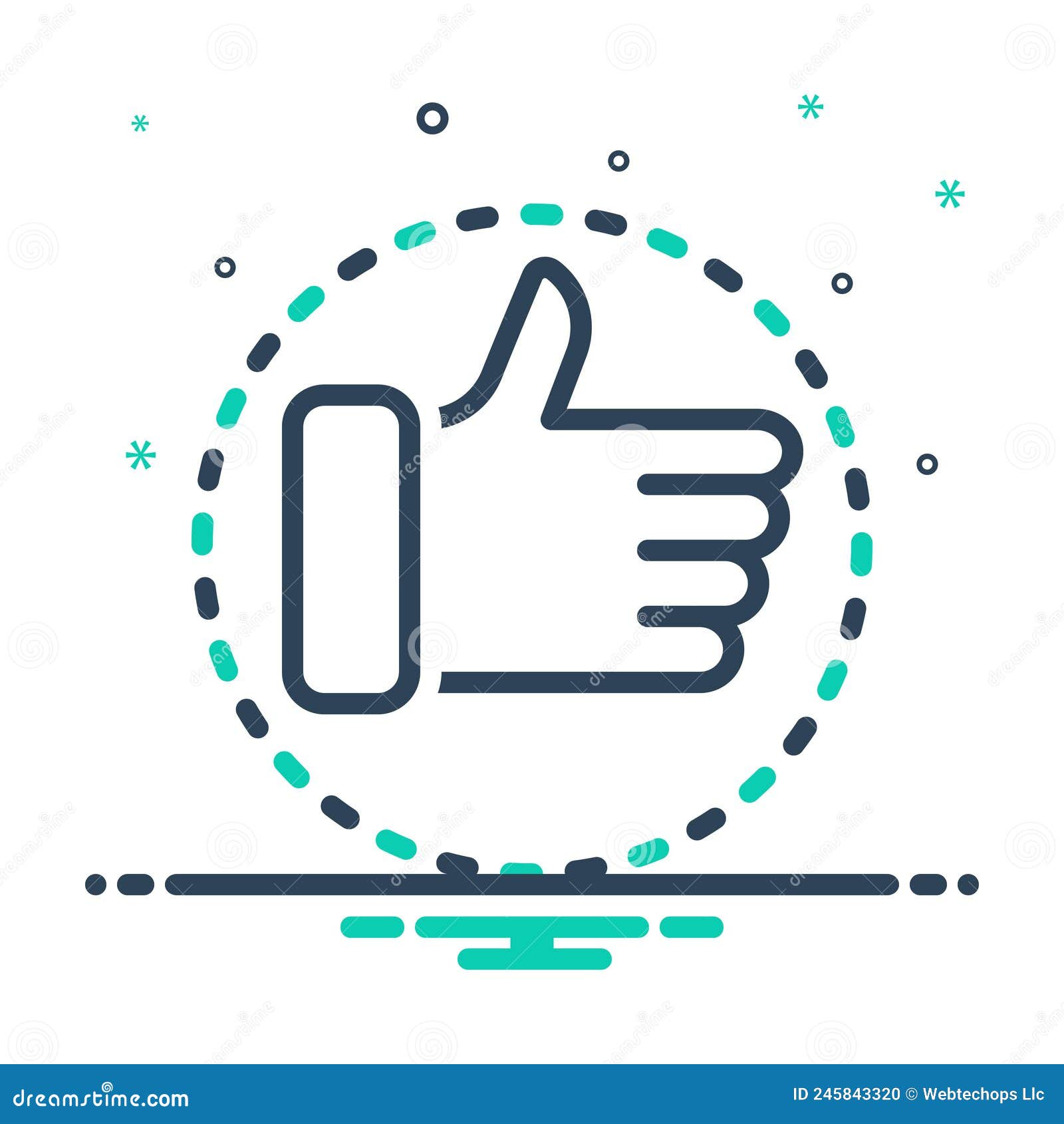 Mix Icon for Totally, Completely and Absolutely Stock Illustration ...